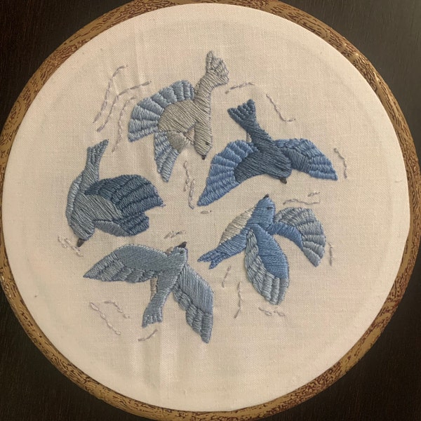 Meadowlark Digital Embroidery Pattern PDF. Instant Download DIY ...