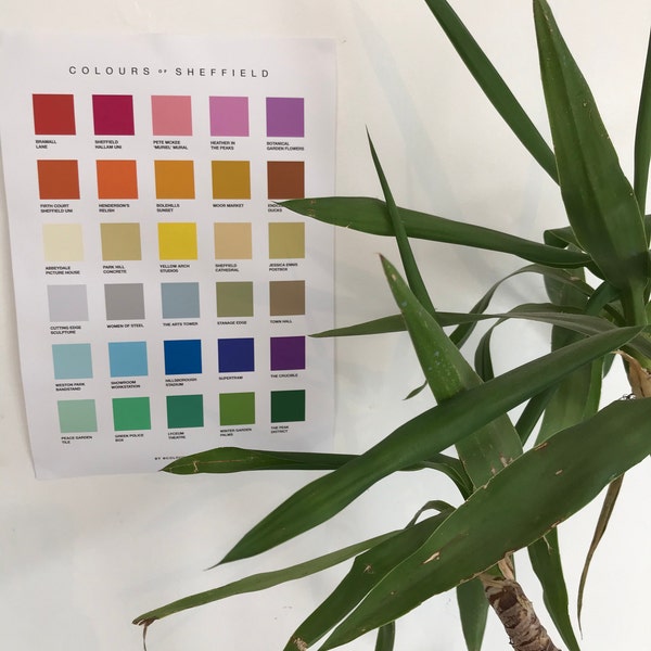 Colours of Sheffield Print (version 2) - Etsy UK