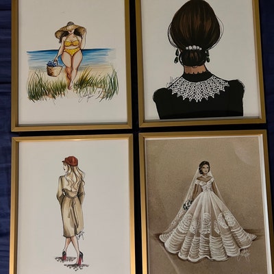 I Dissent fashion Illustration Print - Etsy