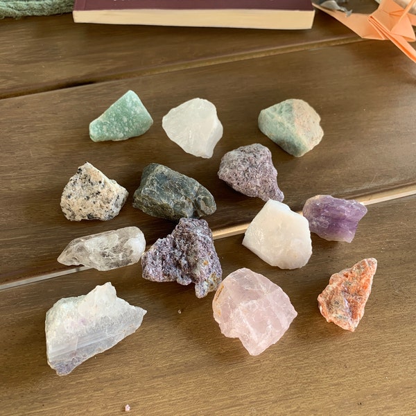 Raw Crystal Chunks - 1" to 2" Assorted Crystals Bulk - Rough Natural ...