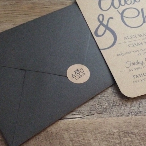 Personalized Stickers for Wedding, Party, Shower - 63 Labels, 1 Inch ...