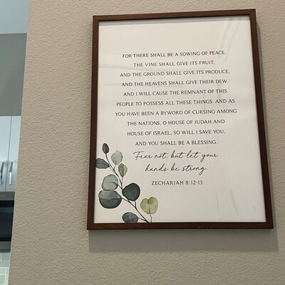 Custom Bible Verse Printable Wall Art, Personalized Bible Art Print ...