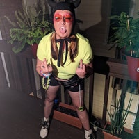 Red Devil Horn Hat, Devil Vintage Bonnet, Devil Hood, Hat With Horns ...