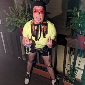 Black Latex Hat Vintage Bonnet Devil Hood Latex Hood - Etsy