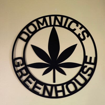 Custom Marijuana Sign, Weed Metal Wall Decor, Marijuana Dispensary Sign ...