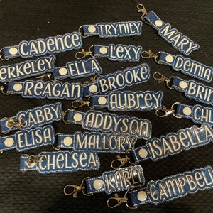 Custom Name Key Fob - Etsy