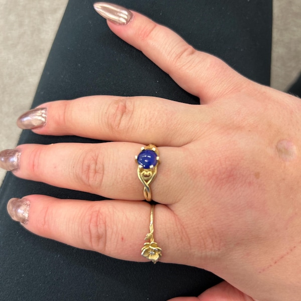 14K Gold Filled Mood Ring, Dainty Personalized Feeling Stone Ring, Gift ...