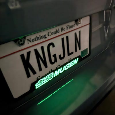 Kenne Bell Supercharged Black Metal License Plate Frame W/ Screws ...