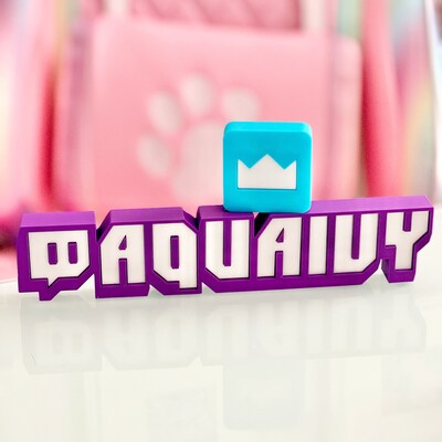 Personalized Custom Twitch Style Name Plate, Streamer Gift, Desk Sign ...