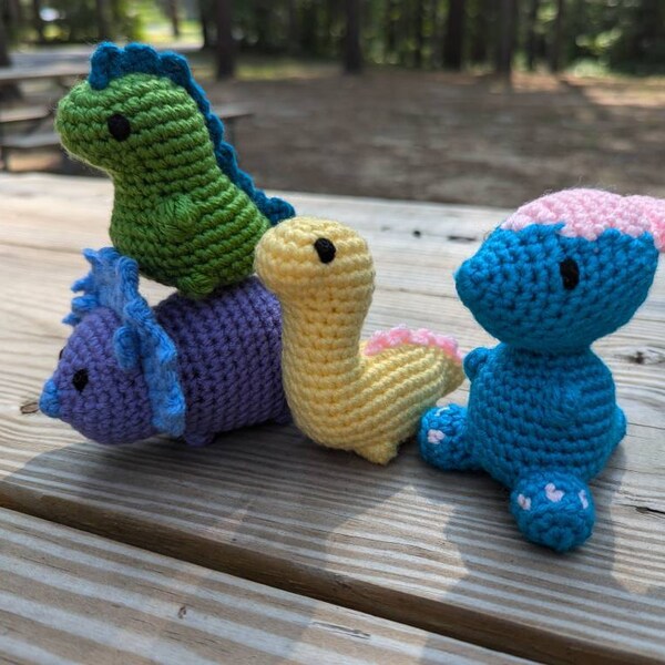 Dinosaur Jurassic World No Sew Crochet Pattern, No Sew Amigurumi ...