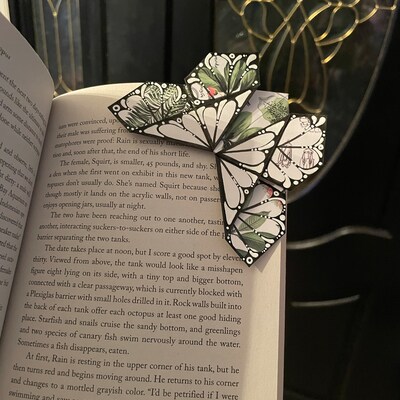 Paper Origami Butterfly Corner Bookmark Choose Your Own Design Gift for ...