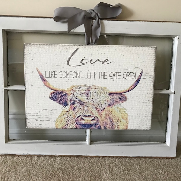 Farmhouse Wall Decor | Cow Sign | Farmhouse Sign | Cow Decor ...