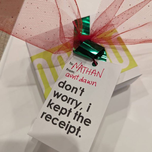 Sarcastic Gift Tags: Funny Printable Gift Labels (set of 18) (digital ...