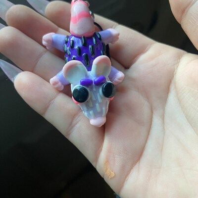 Neon Toadstools: Handcrafted Polymer Clay Desk Friends and Charms ...