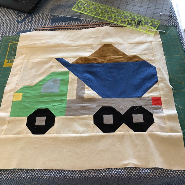 PDF Quilt Block Pattern – Dump Truck – Vehicle Quilt - Etsy