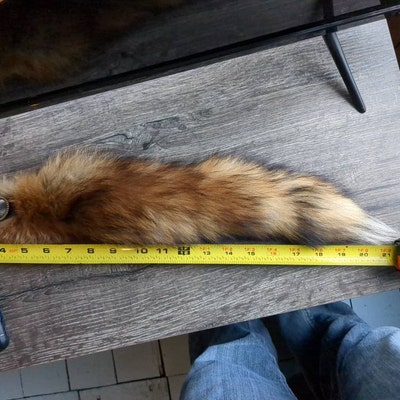 Red Fox Tails With Keychain Option - Etsy