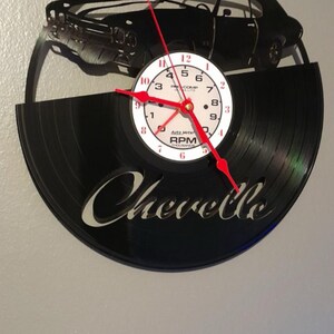 Vinyl Record Clock 56 Chevy Clock for Wall Vinyl for Wall Classic Cars ...