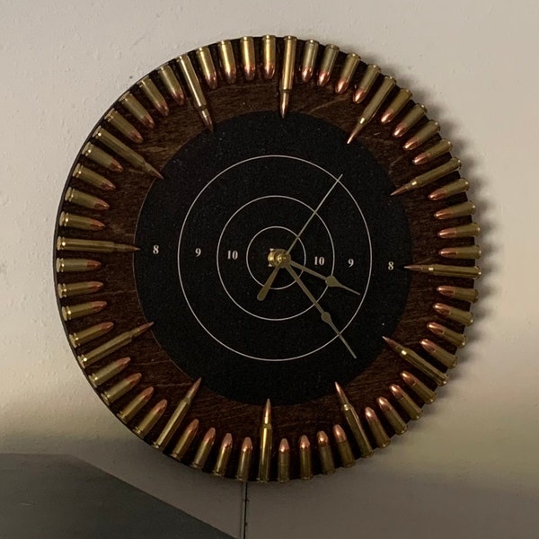 Original Dark Walnut Hybrid Bullet Clock. the Perfect Gift for the Hard ...
