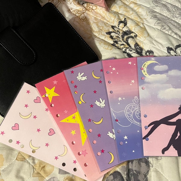 Purple Cash Envelope Journal, Anime Inspired Sailor Moon Fan Art ...