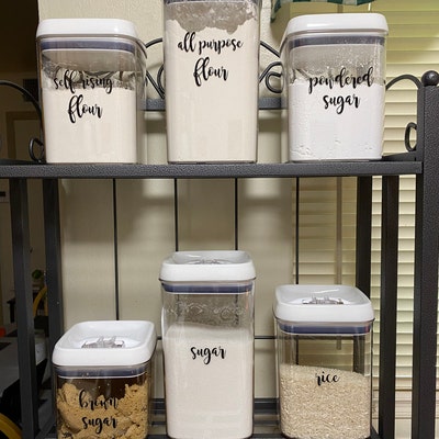 Canister Labels, Pantry Labels, Kitchen Labels, Custom Labels ...