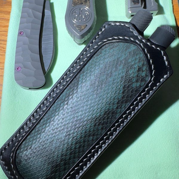 PICK YOUR COLOR Leather Bali Burrito/balisong Sheath *please Read ...