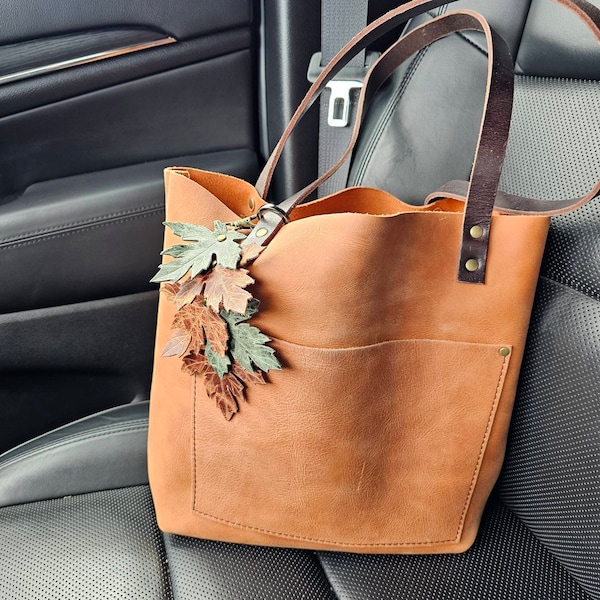 Tassel Keychain Purse Charm for Handbag Leather Bag Charm Handbag ...