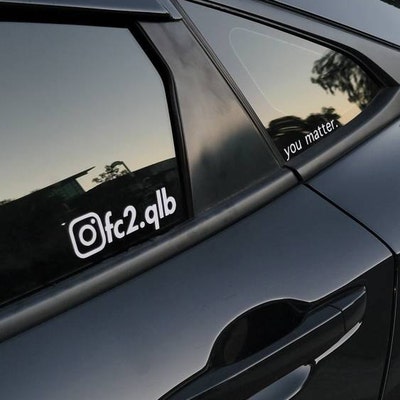 Off White Style Custom Text Vinyl Decal Window Personalized JDM ...