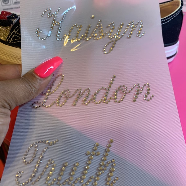 Small Passion Cursive Script Font-personalize a Phrase or Name-iron on ...