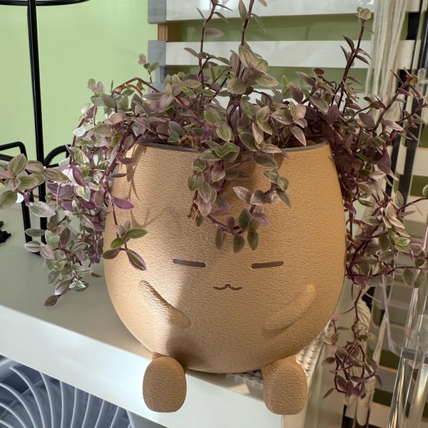 Sitting Chick Plant Pot Cute Animal Planter Minimalistic Decor 3D ...