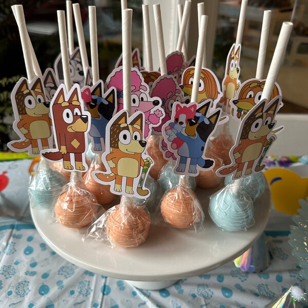 Bluey Inspired Cake Pops - Etsy