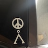 Peace Sign Vinyl Decal Car Window, Mirror, Bumper, Laptop, Yeti ...