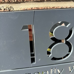 House Wall Plaques UK Luxe A4 Modern House Door Number Address Signs ...