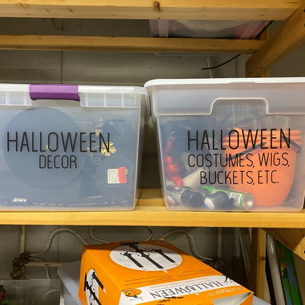 Custom Storage Bin Labels - Custom Organizing Stickers - Storage Tub ...
