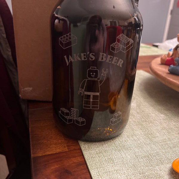Personalized Beer Growler 64 OZ. Use Your Artwork or Design Idea or Use ...