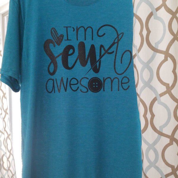 I'm SEW Awesome, Sewing Svg, Digital Files, Svg, Dxf, Pdf, Jpg, Png ...