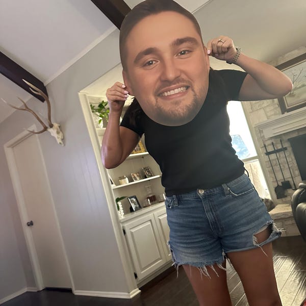 Custom Big Head Cutout Prop - Personalized Face on a Stick for Birthday ...