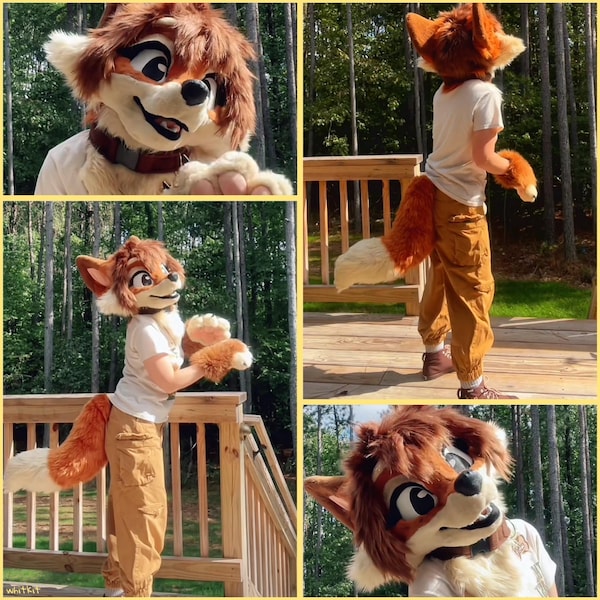 Fursuit Neck Pattern Tutorial - Hood Head Back Lining Sewing Pattern ...