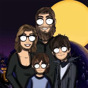 Digital Nightmare Portrait Grove Street Art by Carla Tim - Etsy