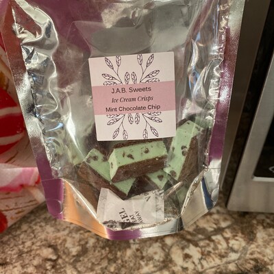 Freeze Dried Snacks Mint Chocolate Chip Ice Cream Sandwich Pieces - Etsy