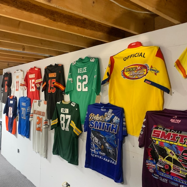 Jersey Display Case, Sports Jersey Frame, Jersey Hanger, Wall Mount ...