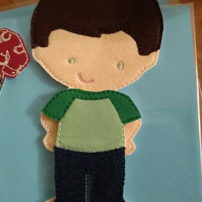 A Working Man: Felt Doll Construction Outfit - Etsy