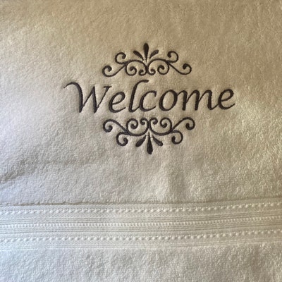 Welcome Embroidery Machine Design - Etsy