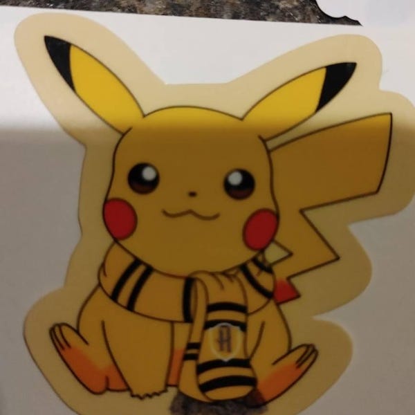 Pikachu Wizard Sticker - Etsy