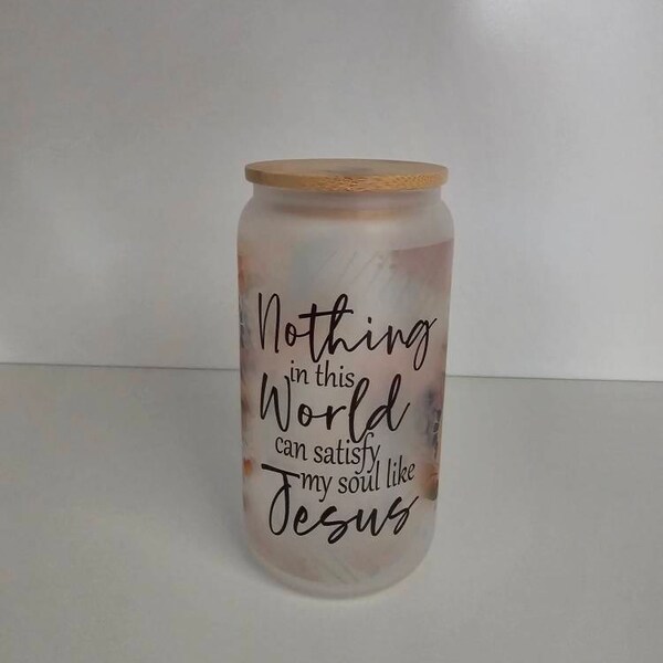 Jesus 16oz Libbey Can Tumbler Wrap PNG File • Religious Affirmations ...