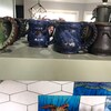 Tentacle Mug in Charcoal Black Glaze With Red Mottled Spots, Made to ...