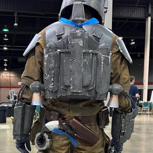 Mandalorian Pistol and Holster Set, Blaster Hand Gun, Foam Template ...