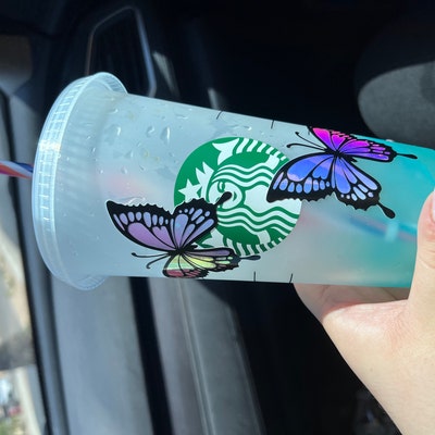 Butterfly Starbucks Cup, Custom Butterfly Cup, Starbucks Tumbler ...