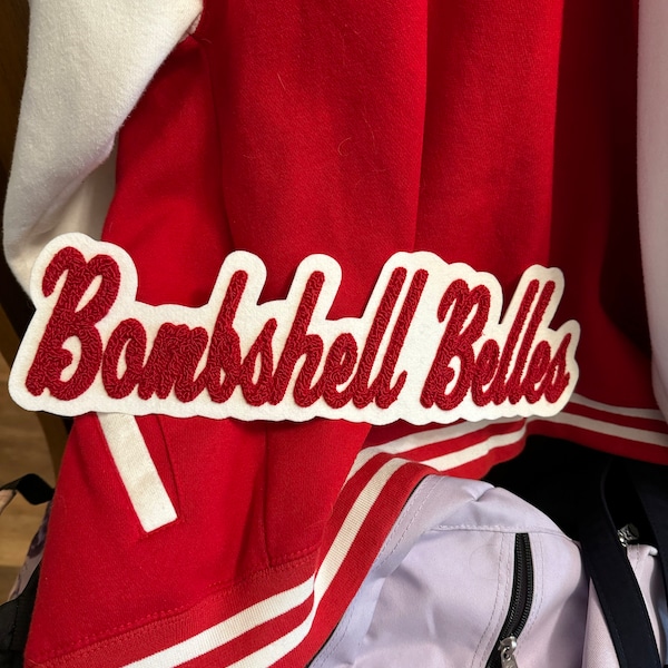 Custom Chenille Script Name Letterman Jacket Patch MADE IN USA - Etsy