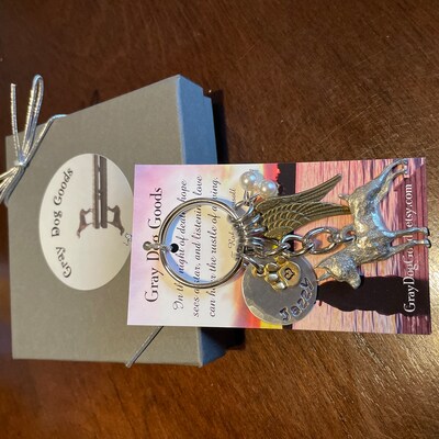 German Shorthaired Pointer Memorial Keychain, GSP Key Chain, Dog ...