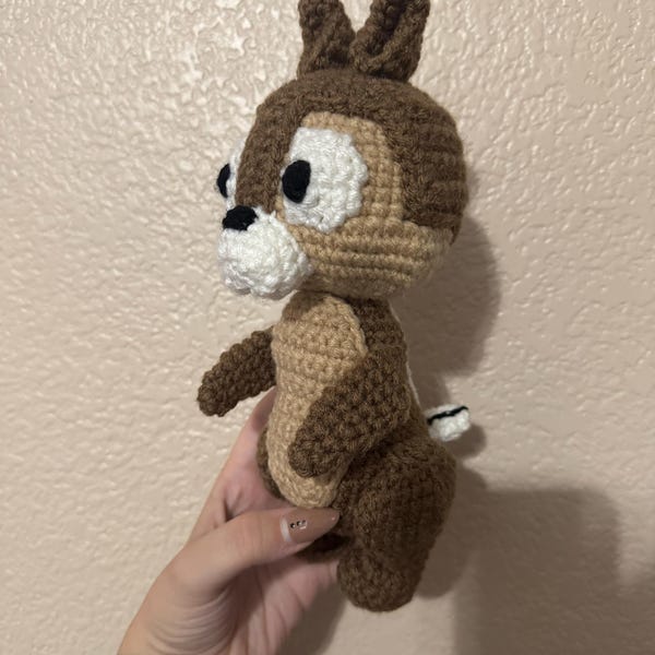 Crochet Chipmunk Pattern, Crochet Animals, Chip and Dale DIY Tutorial ...
